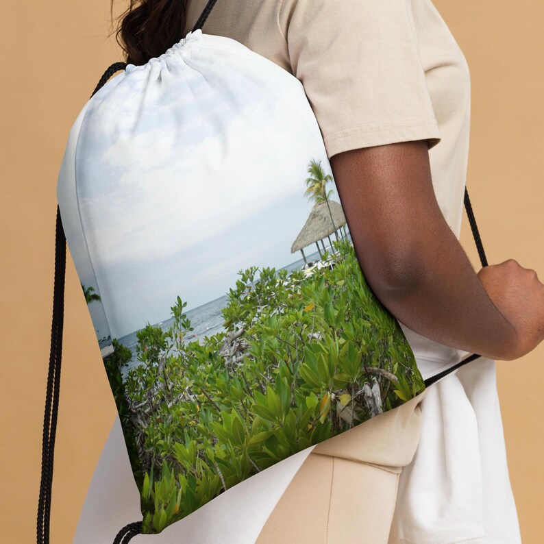 Key Largo Mangroves Drawstring Bag – Coastal Nature Photography Gym Bag ...