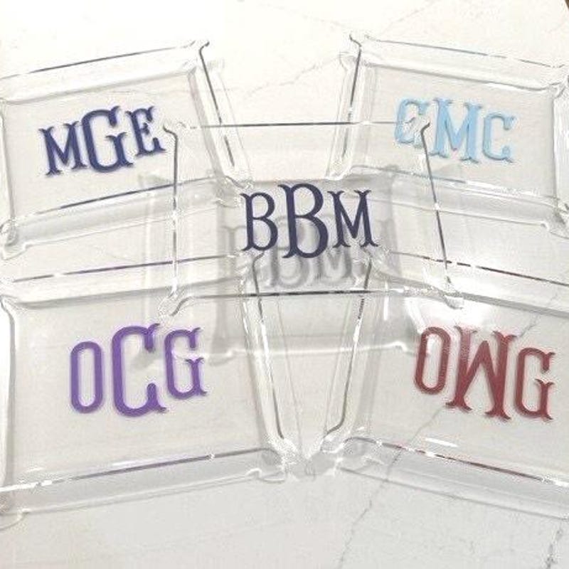 Acrylic Monogram Tray - Etsy