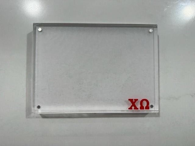 Monogrammed Acrylic Picture Frames / Pledge Gifts, Graduation Gifts ...