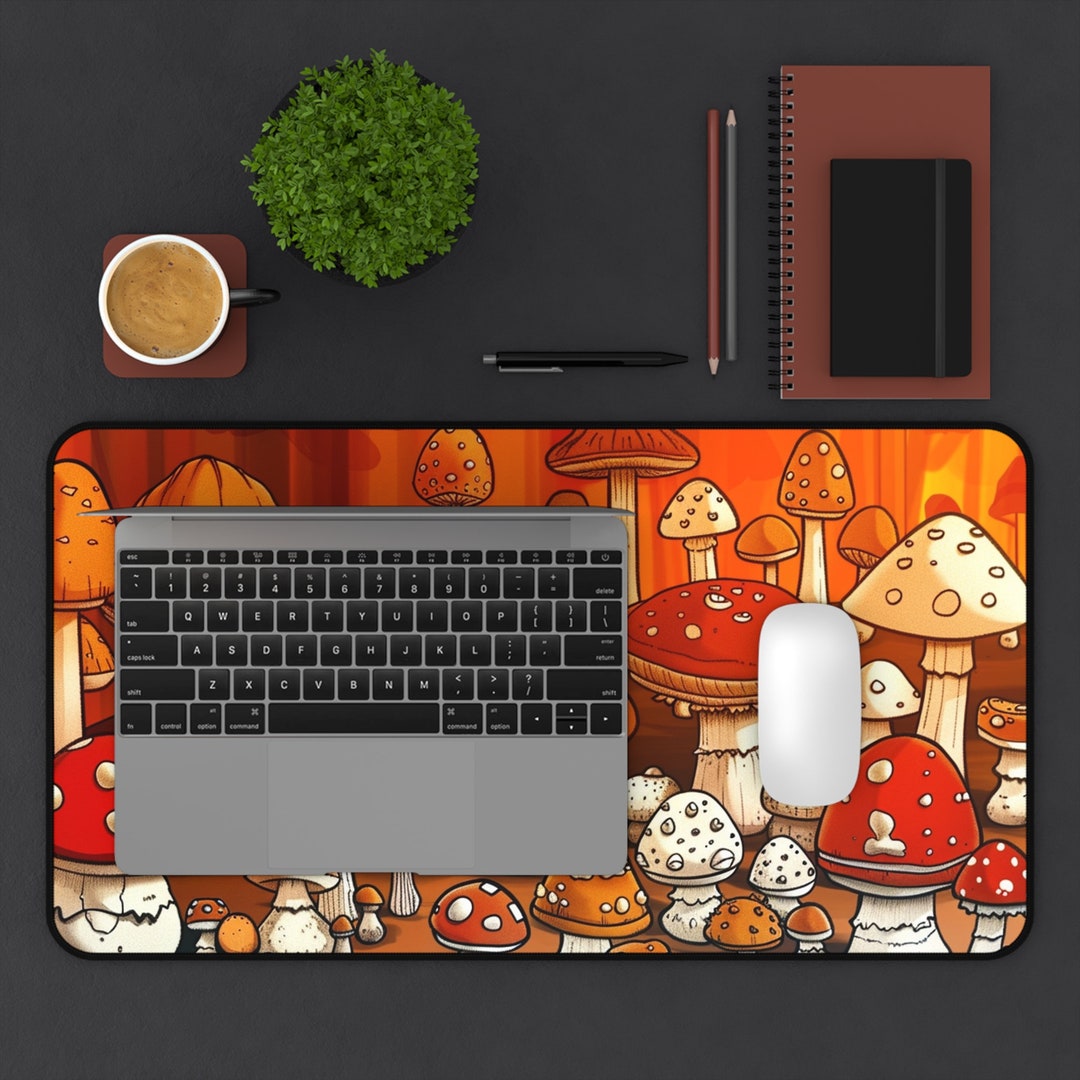 Mushroom Inspired Desk Mat - Etsy