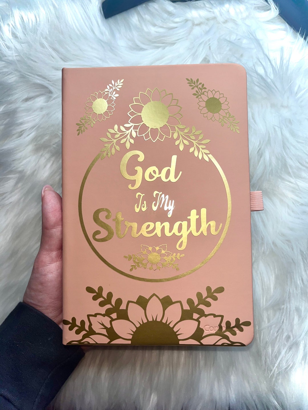 God is My Strength Prayer Journal | Homemade Gratitude Journal ...