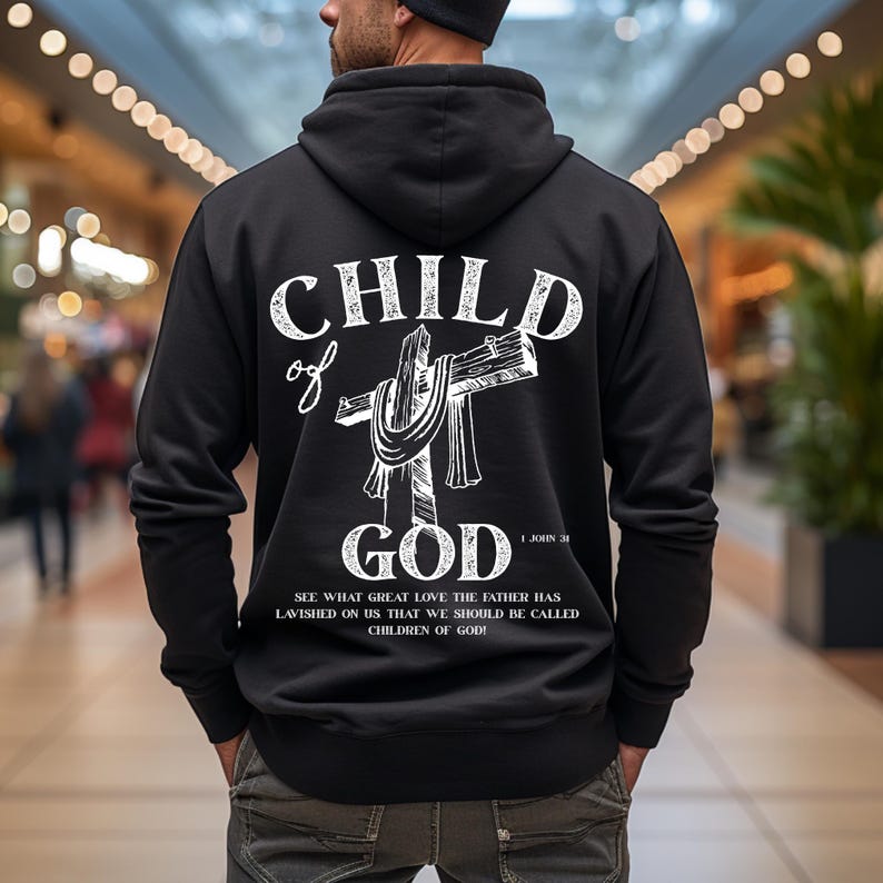 Child of God Christian Streetwear Sweatshirt: Trendy Jesus Hoodie for ...