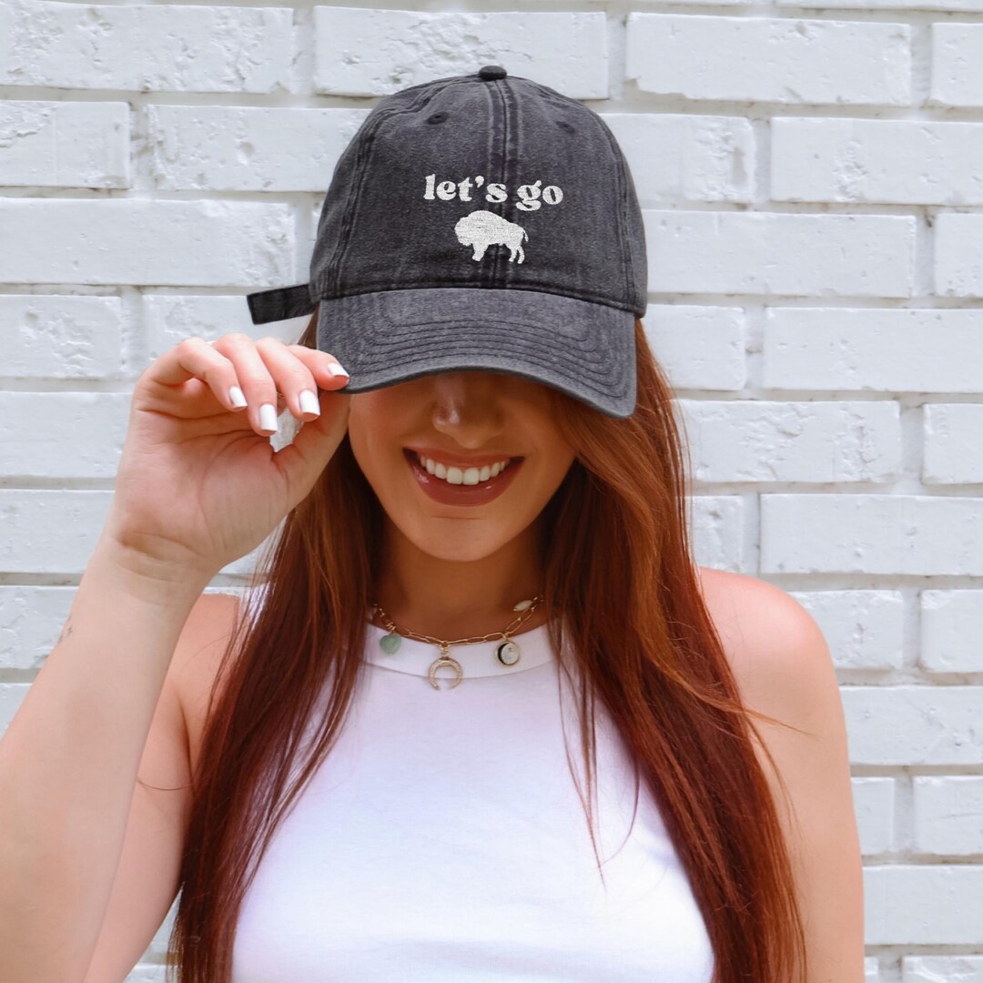 Embroidered Vintage Lets Go Buffalo Hat, Buffalo Baseball Cap, Buffalo ...