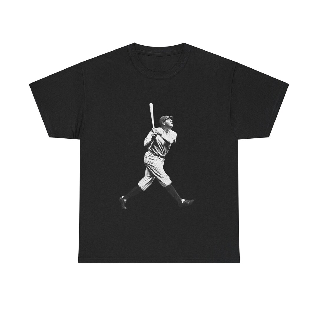 Babe Ruth Icon Silhouette Tshirt. - Etsy