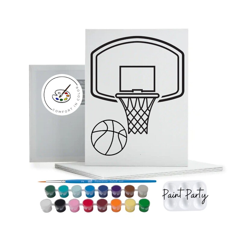 Basketball Paint Party - Etsy