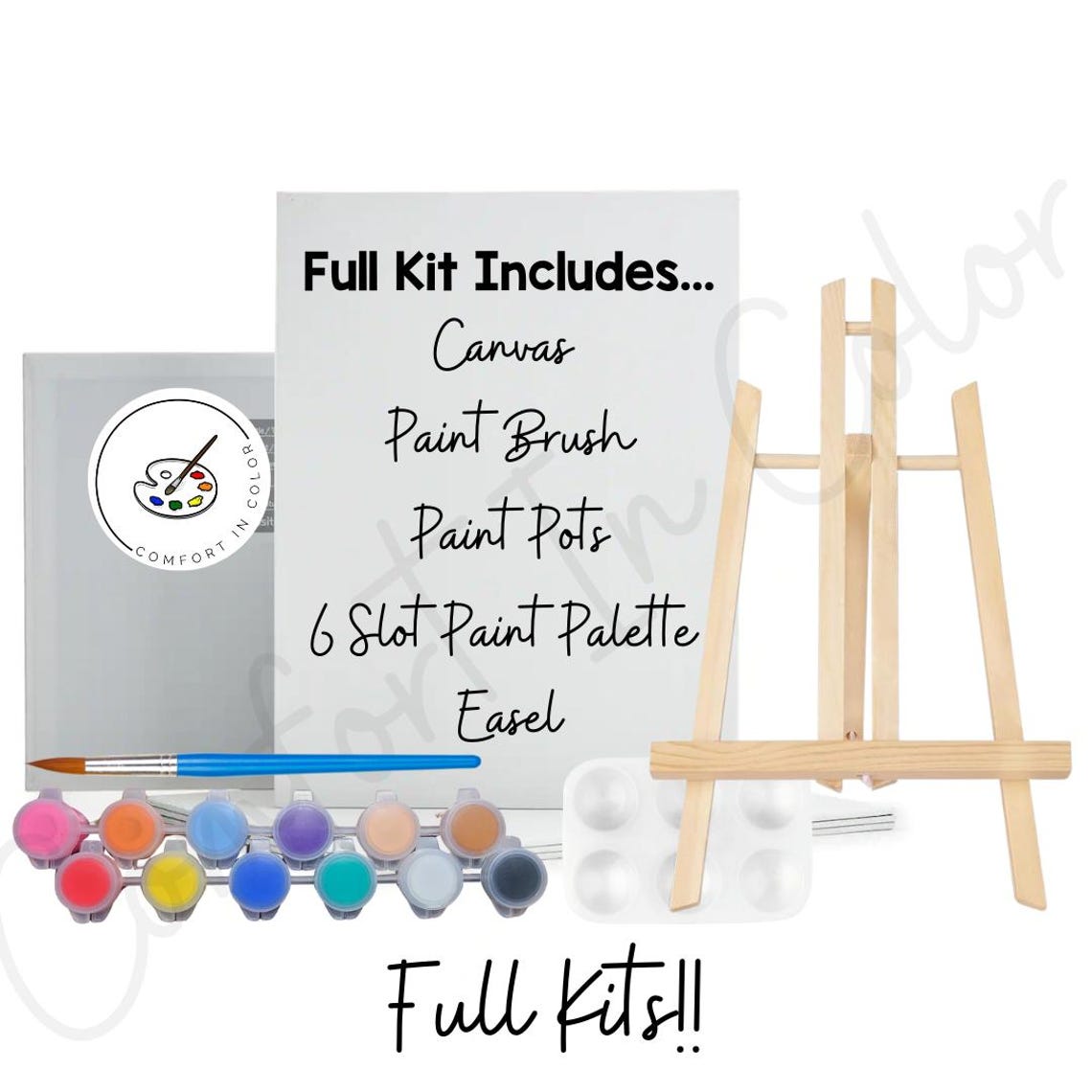 Gamer Paint Party Canvas Kit: Kids Activity, Custom Favor, Birthday ...