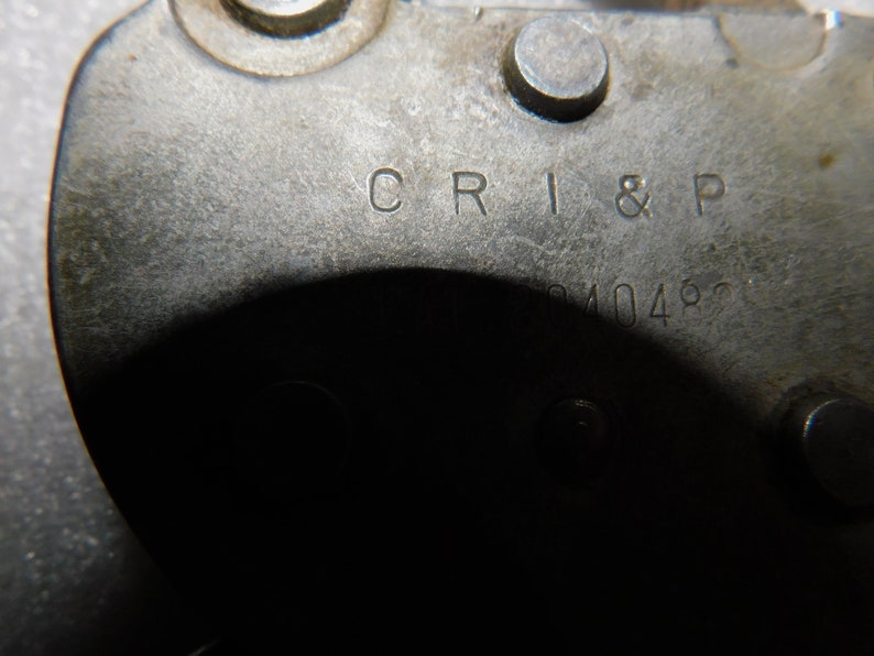 Adlake Mfg. Steel Railroad Switch Padlock and Brass Key Marked CRI&PRR ...