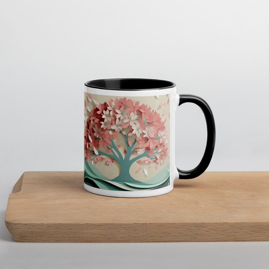 Sakura Mug, Cherry Blossom Mug, Japanese Cherry Blossom Mug, Color Gift ...