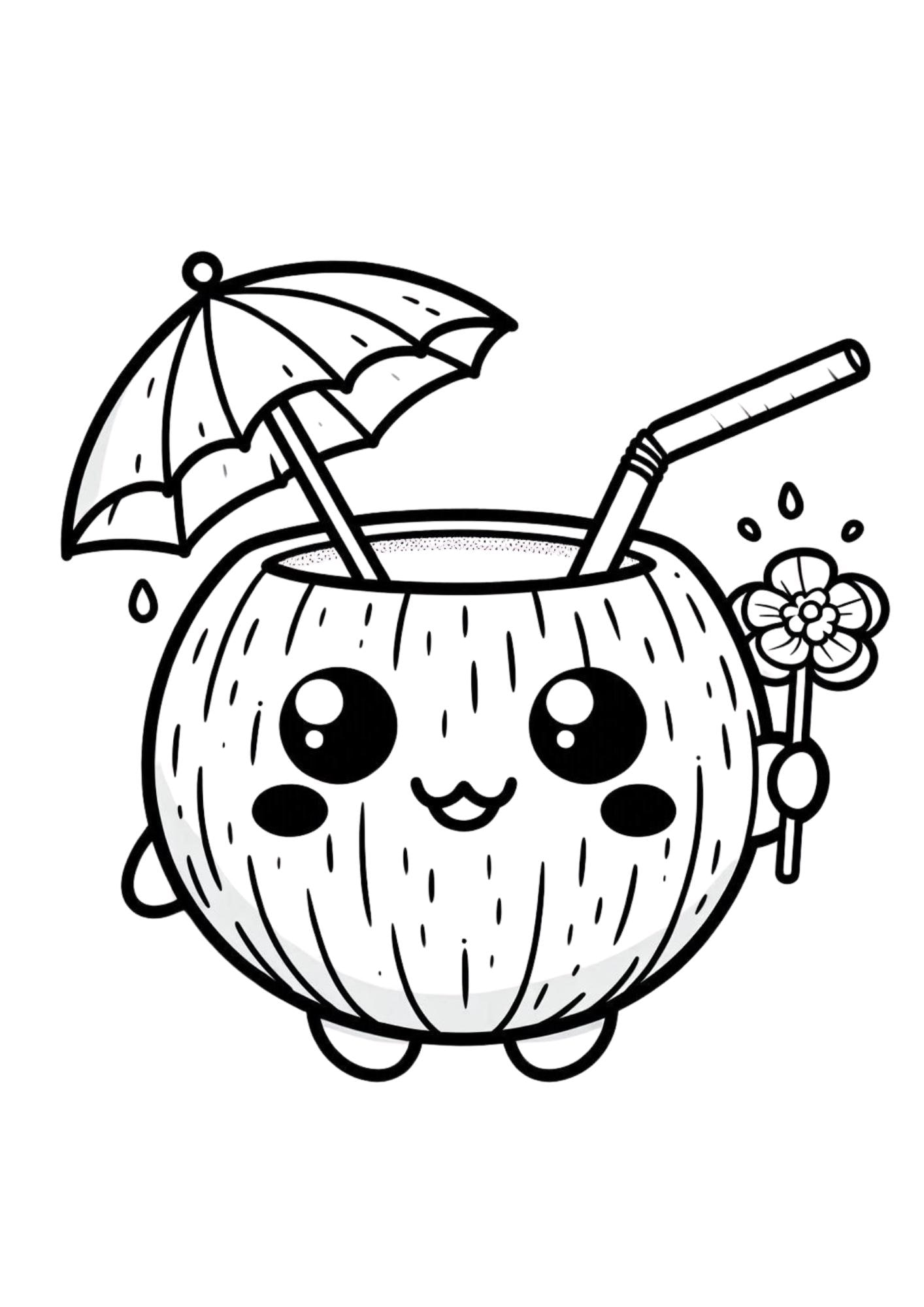35 Kawaii Summer Coloring Pages for Kids. Kawaii Summer Coloring Pages ...