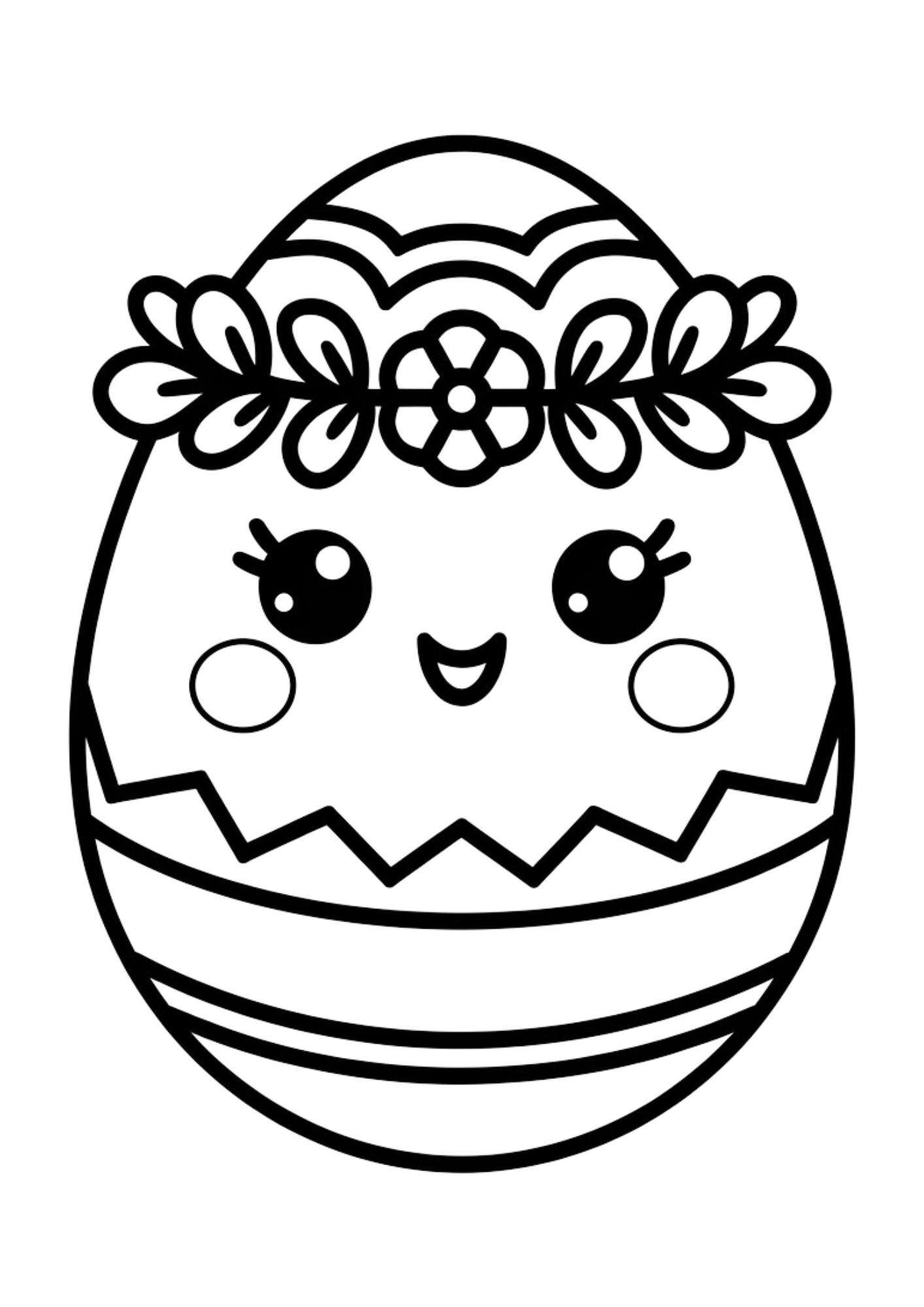35 Kawaii Easter Coloring Pages for Kids. Kawaii Easter Coloring Pages ...