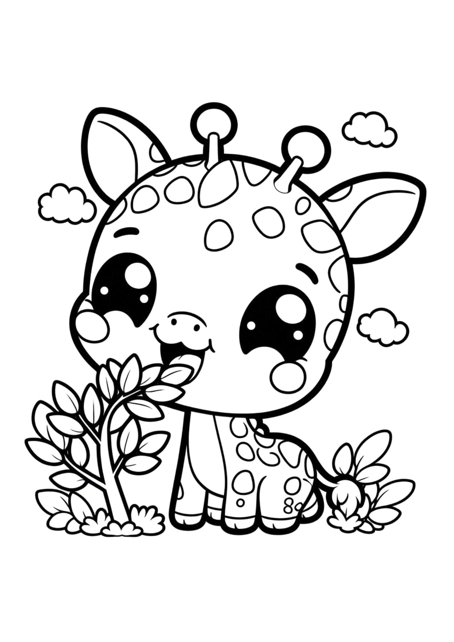 40 Kawaii Animal Coloring Pages for Kids - Cute Animals to Color ...