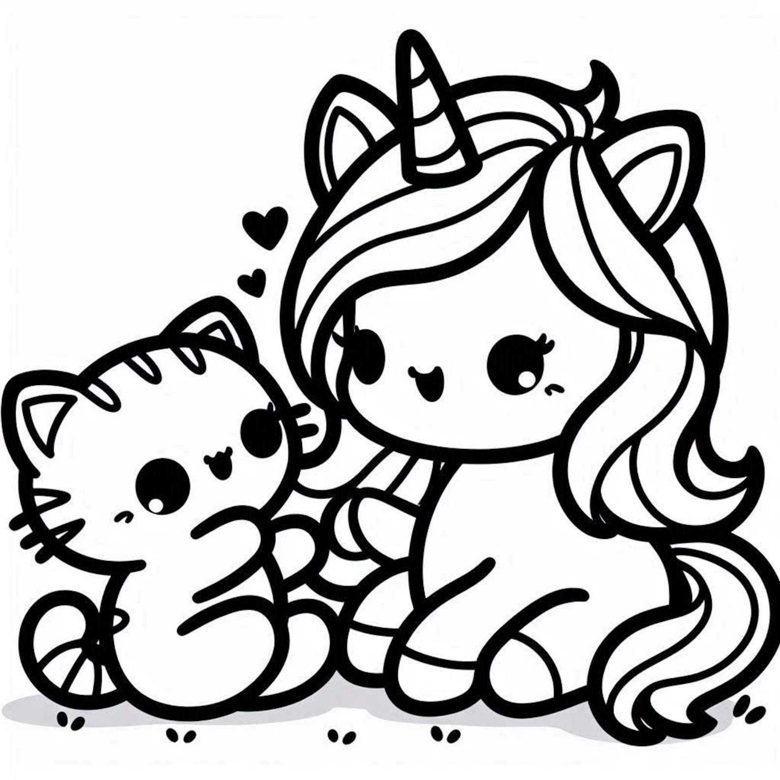 50 disegni di Unicorno Kawaii Carino: Pagine da Colorare Stampabili per ...