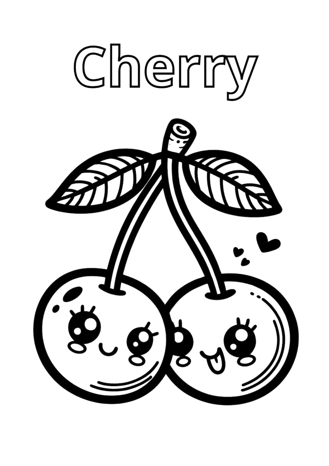 30 Kawaii Fruit Coloring Pages for Kids - Kawaii Fruit Coloring Pages ...