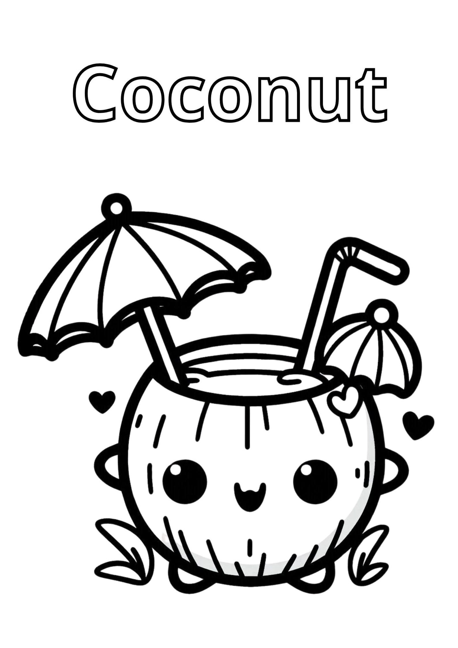 30 Kawaii Fruit Coloring Pages for Kids - Kawaii Fruit Coloring Pages ...