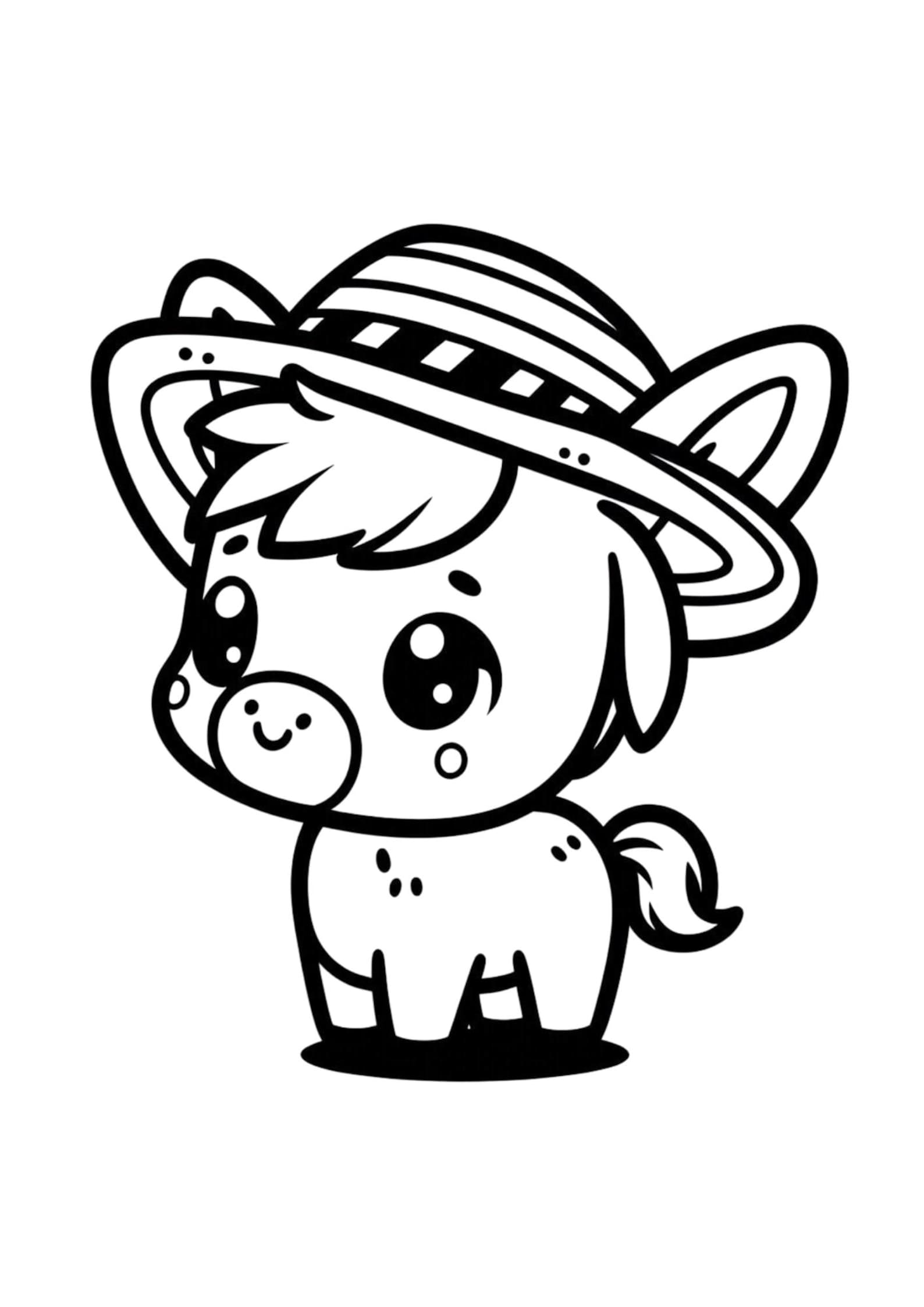40 Kawaii Animal Coloring Pages for Kids - Cute Animals to Color ...