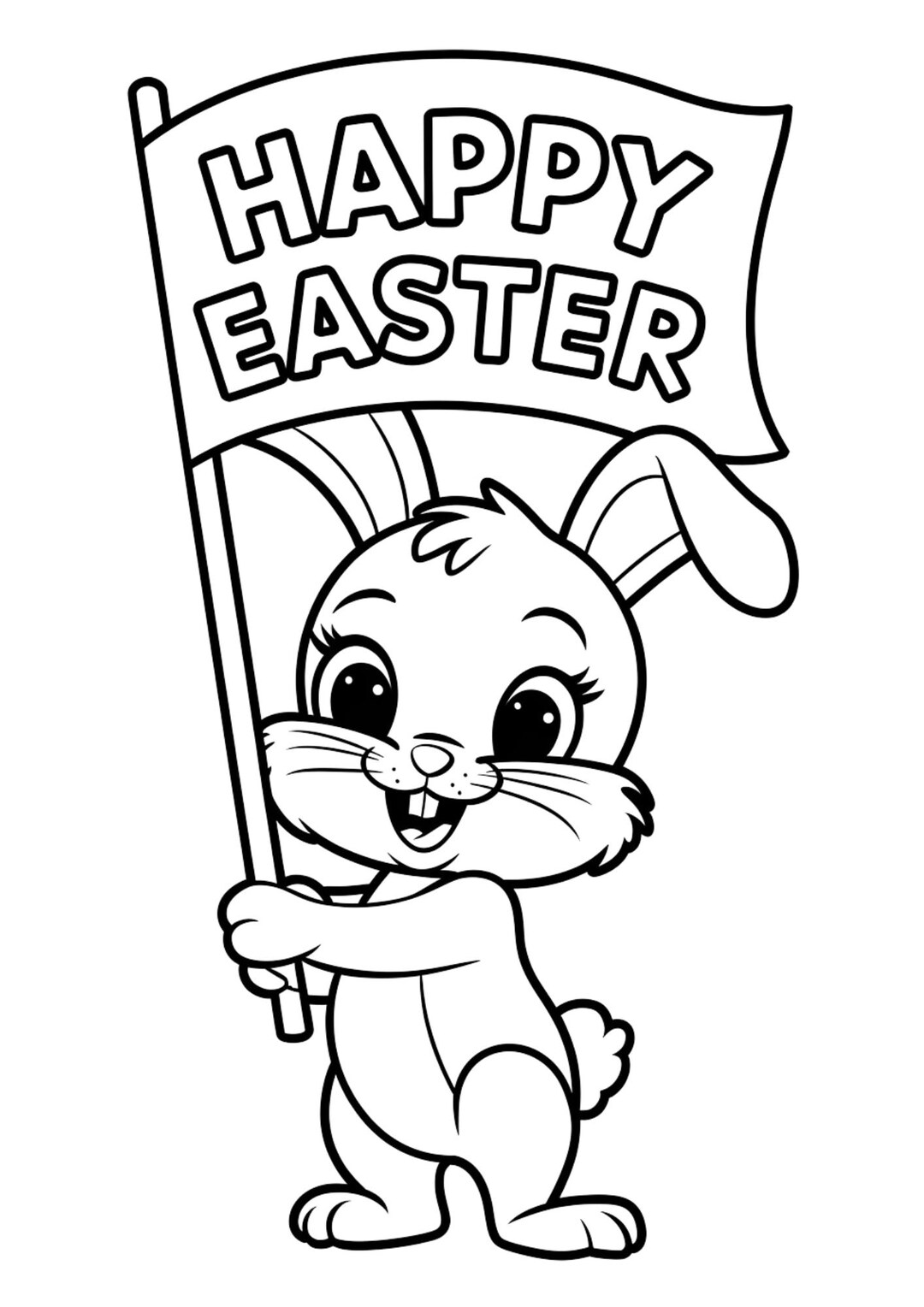 35 Kawaii Easter Coloring Pages for Kids. Kawaii Easter Coloring Pages ...