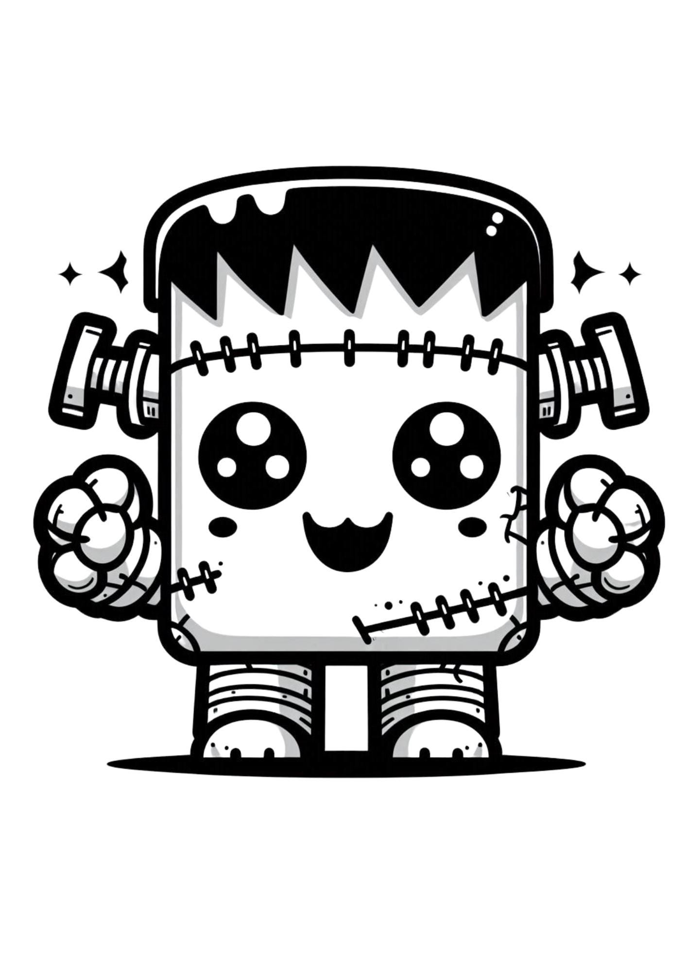 60 Halloween Coloring Pages for Toddlers - Kawaii, Ghosts, Pumpkins ...