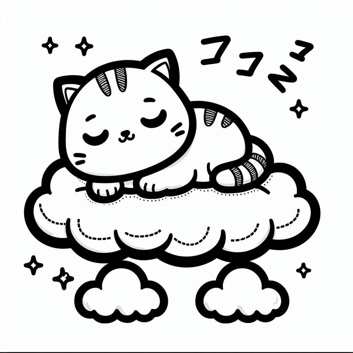 60 Pagine da Colorare Kawaii con Gattini Carini. Cute Cat Kawaii - Etsy ...