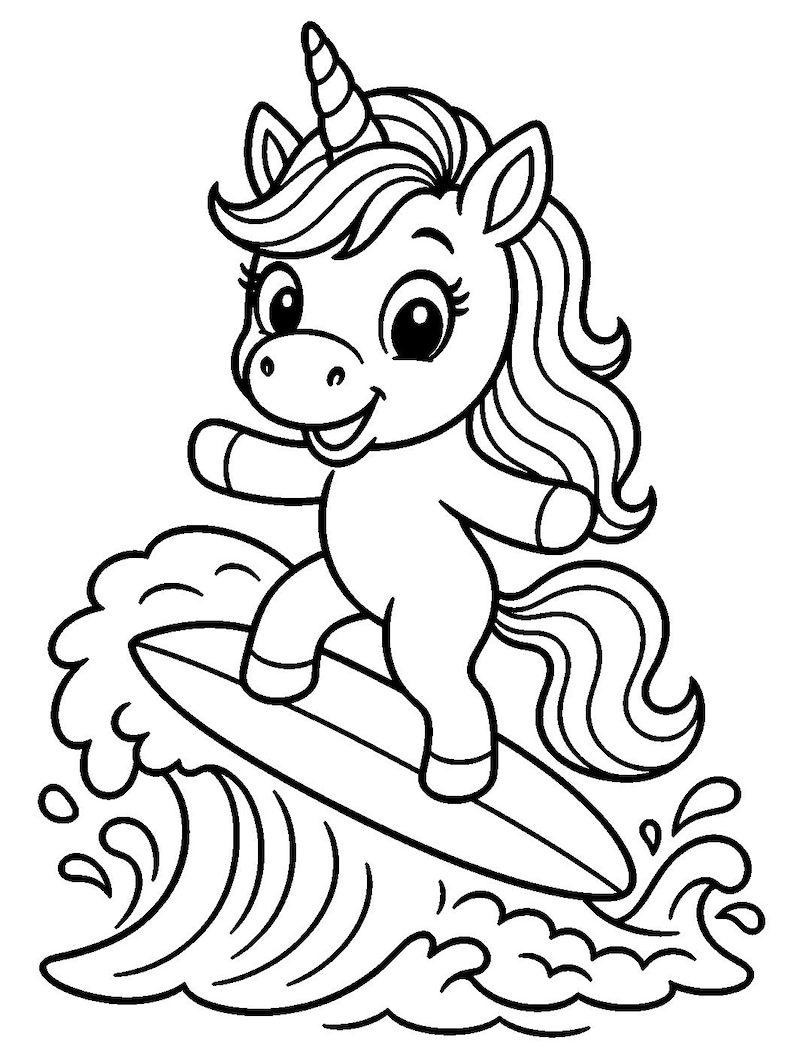 50 Unicorn Vacation Coloring Pages. Unicorn Vacation Coloring Pages ...