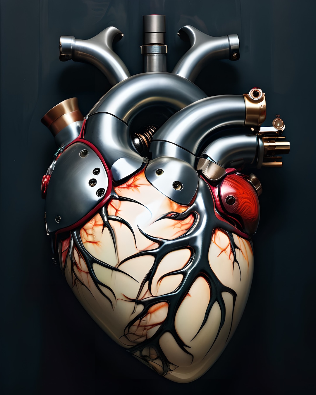 Cyborg Heart 8X10 Print - Etsy