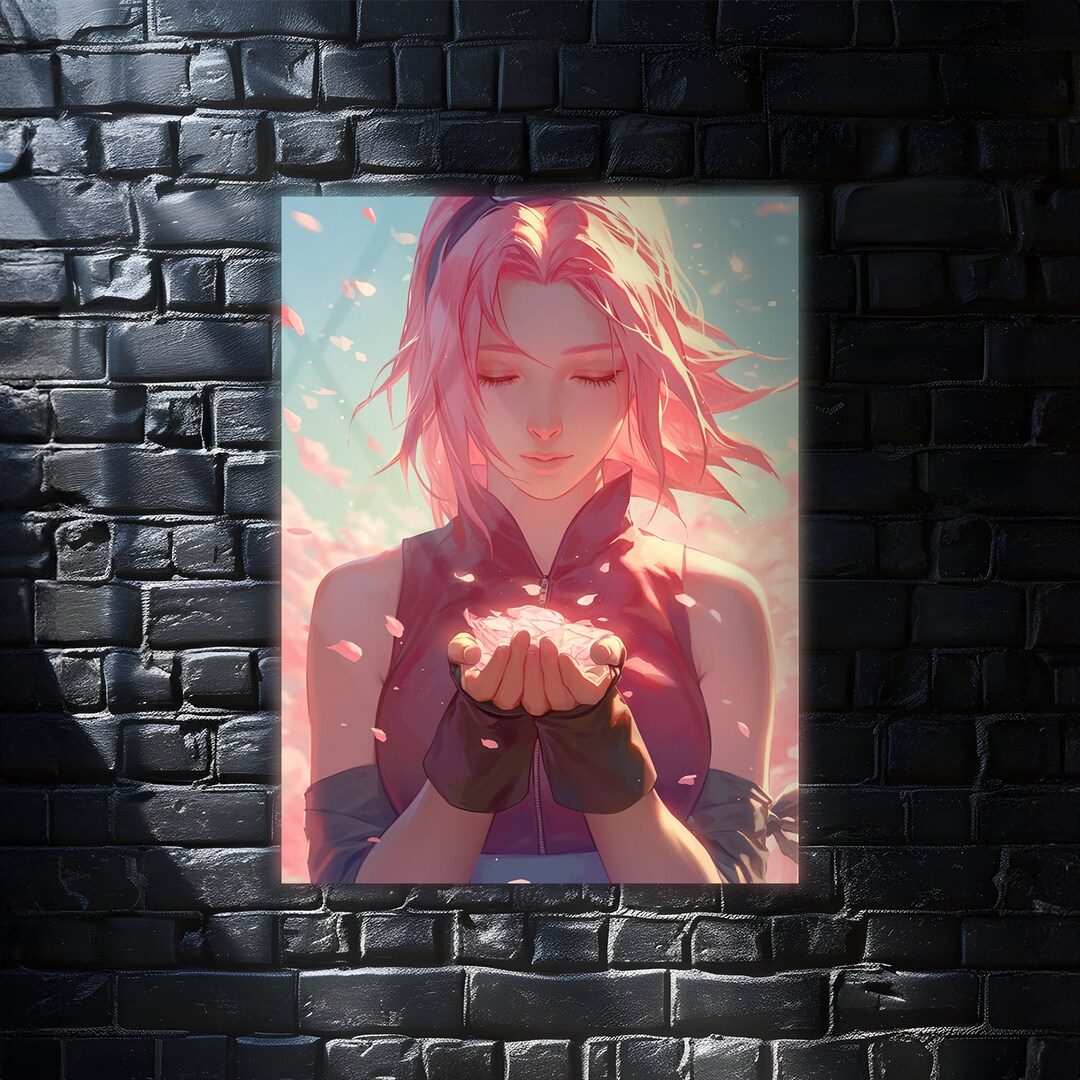Sakura Haruno Metal Wall Art, Metal Poster, Metal Sign, Metal Art ...