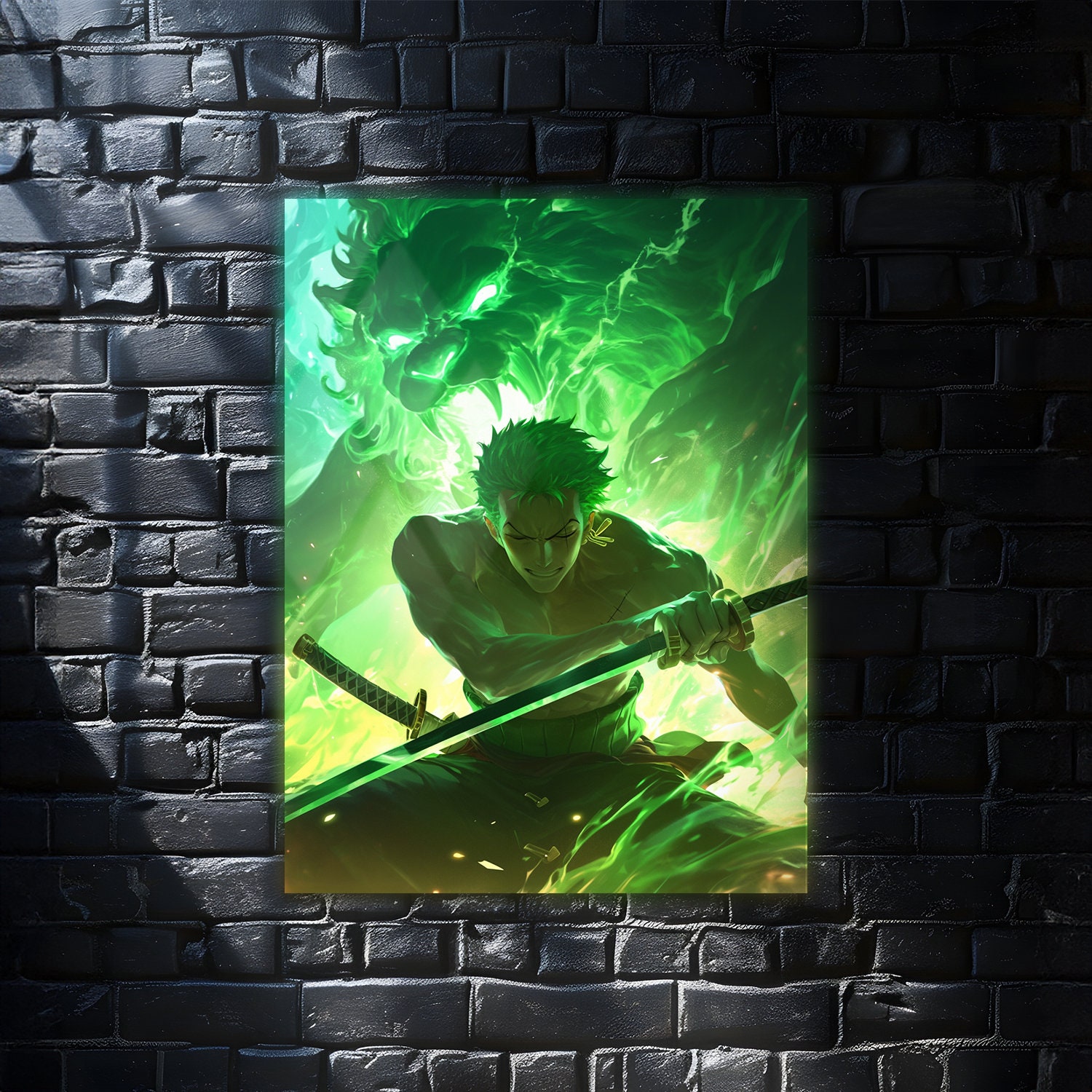 Roronoa Zoro Metal Wall Art, Metal Poster, Metal Sign, Metal Art ...