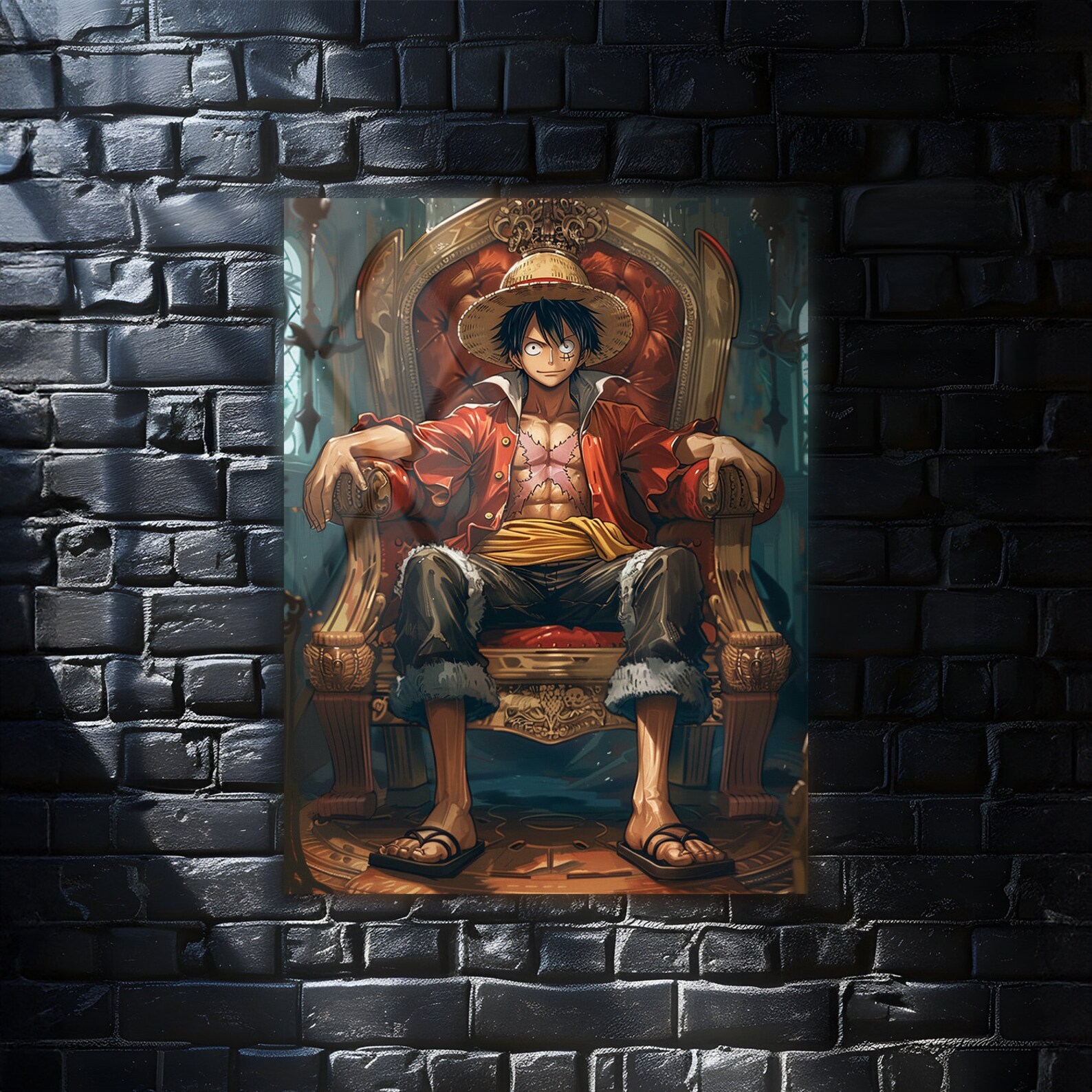 Monkey D. Luffy Metal Wall Art, Metal Poster, Metal Sign, Metal Art ...