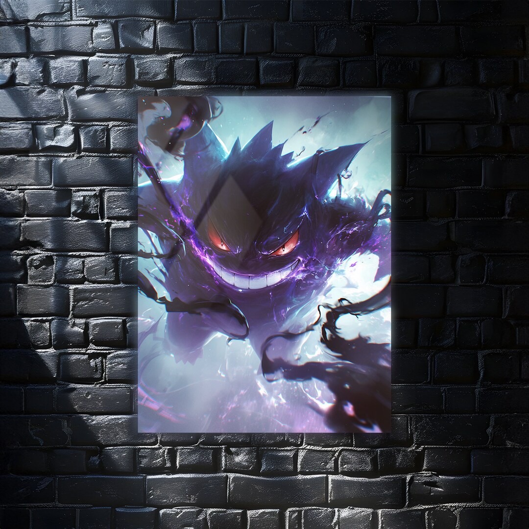 Pokémon Gengar Metal Wall Art, Metal Poster, Metal Sign, Metal Art ...