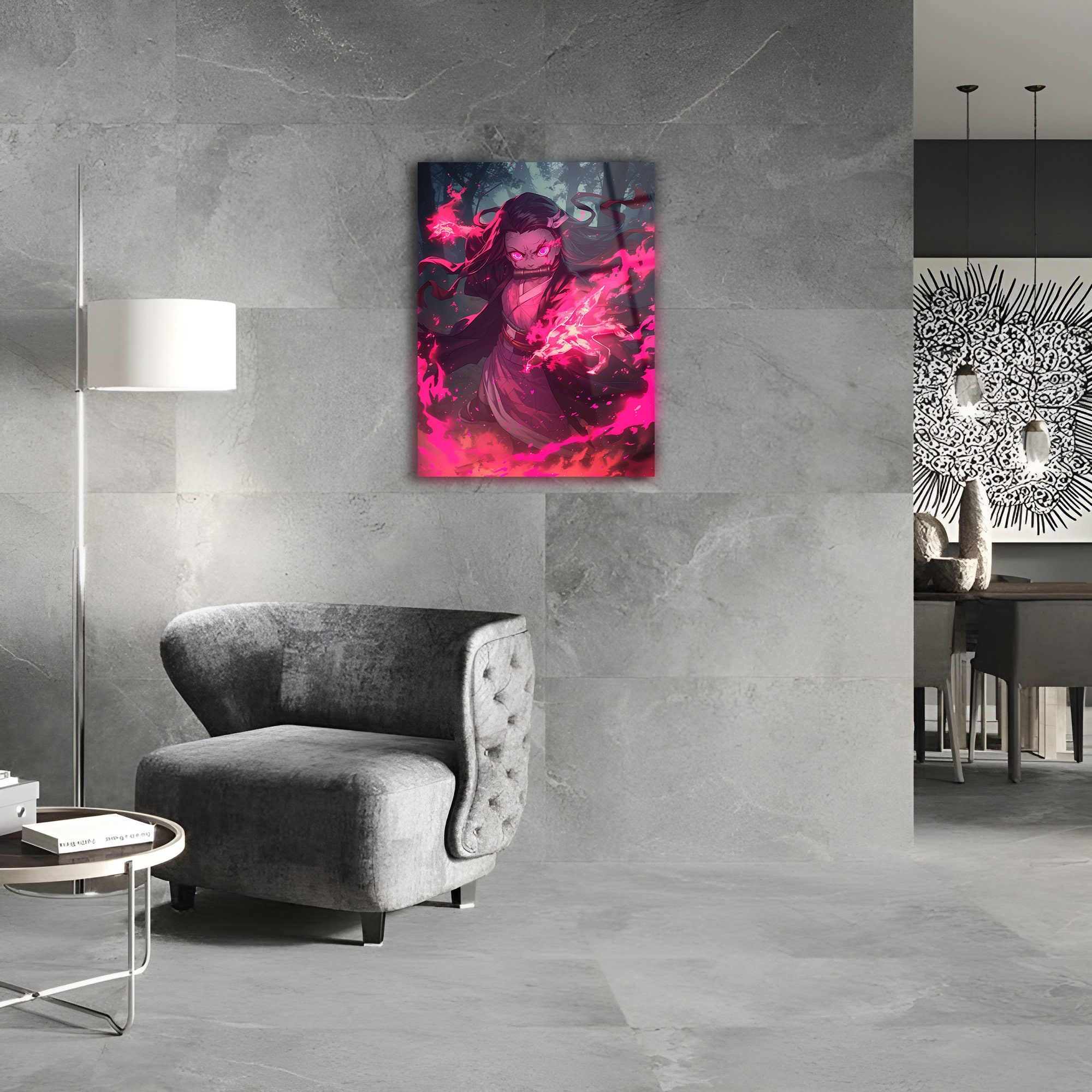 Nezuko Kamado Metal Wall Art, Metal Poster, Metal Sign, Metal Art ...