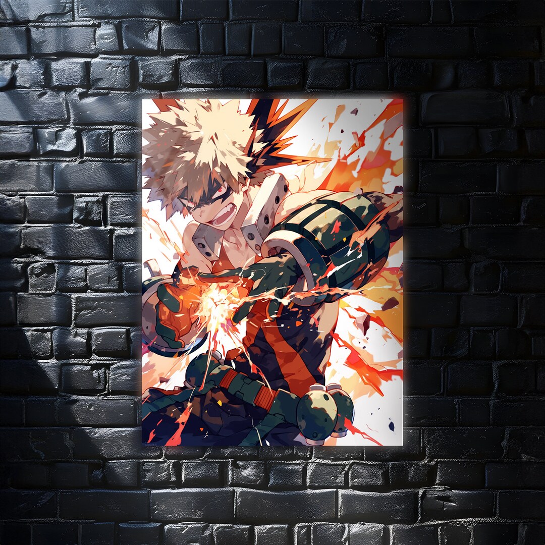 Katsuki Bakugo Metal Wall Art, Metal Poster, Metal Sign, Metal Art ...