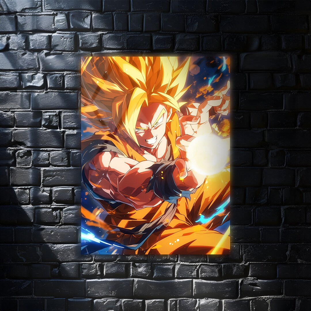 Dragon Ball Goku Metal Wall Art, Metal Poster, Metal Sign, Metal Art ...