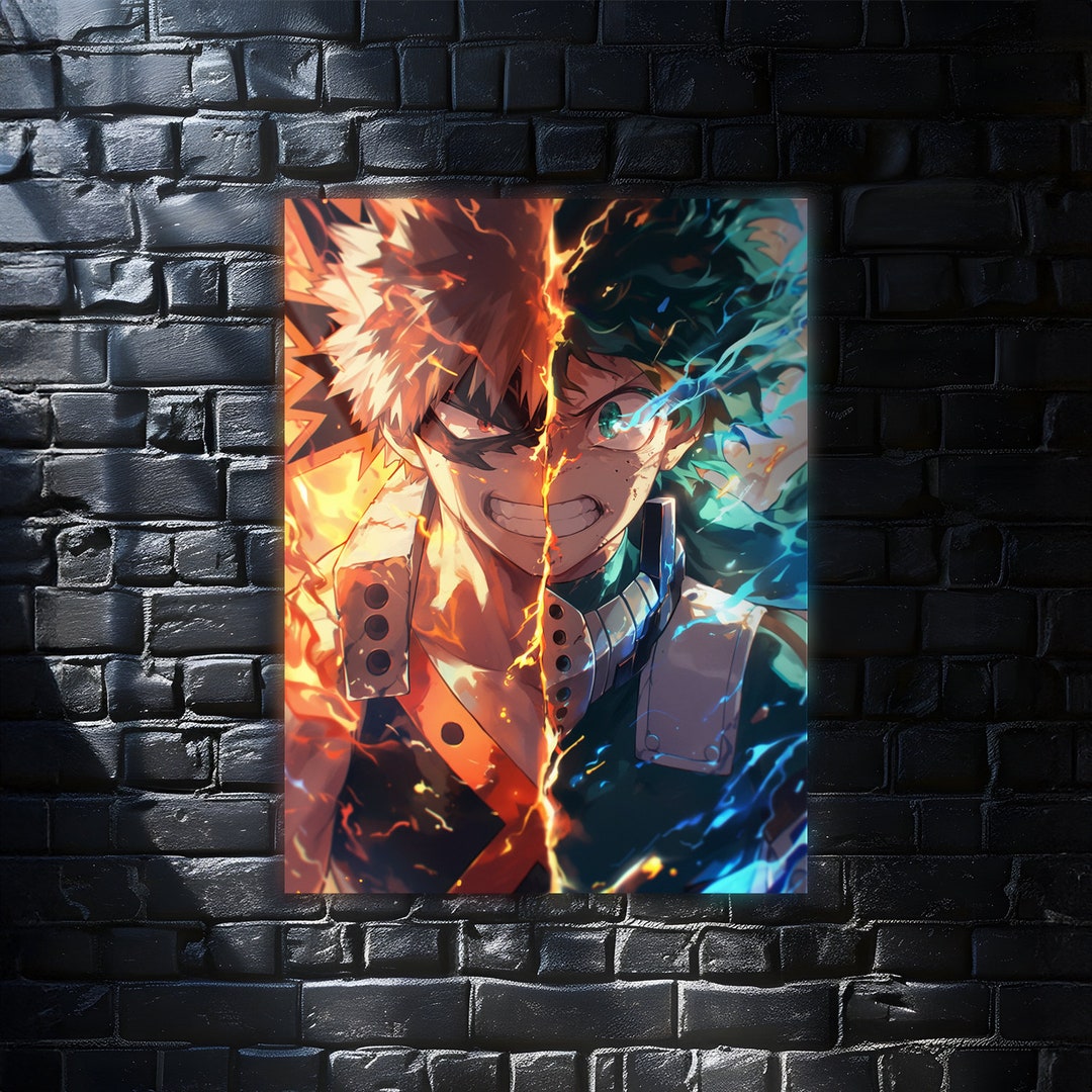 Bakugo Katsuki & Deku Metal Wall Art, Metal Poster,metal Sign,metal Art ...