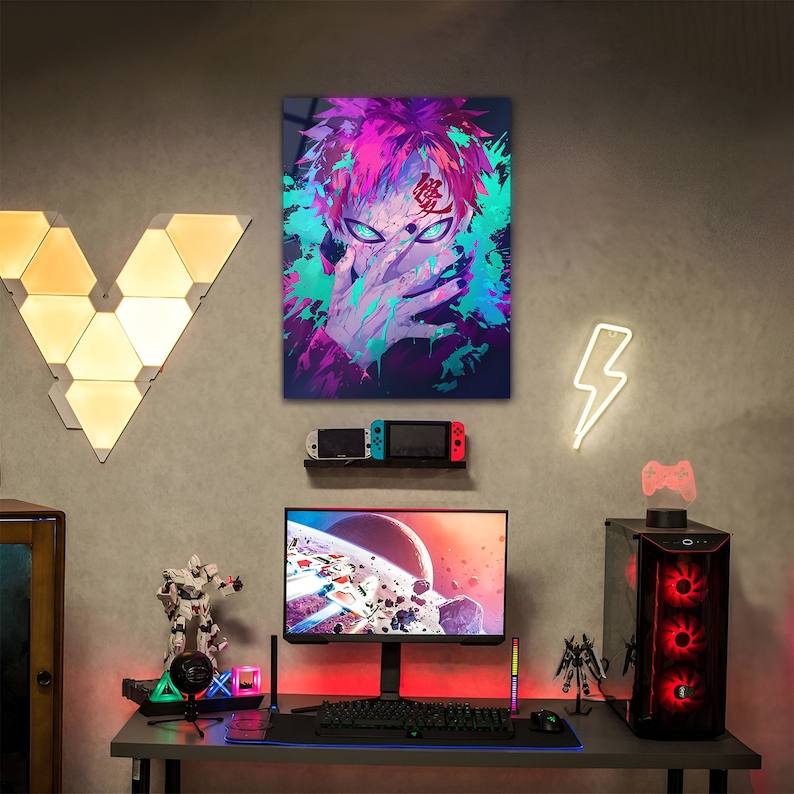 Naruto Gaara Metal Wall Art, Metal Poster, Metal Sign, Metal Art ...