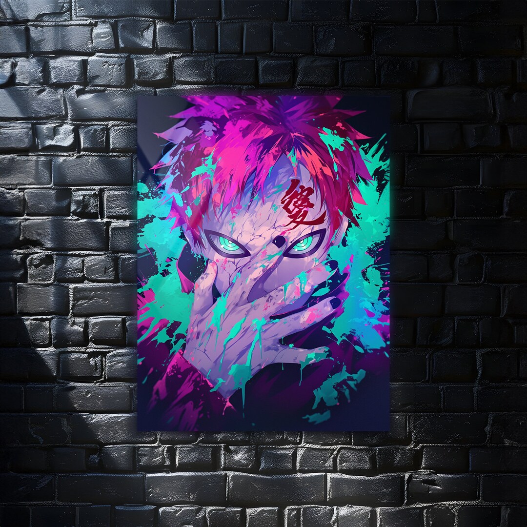 Naruto Gaara Metal Wall Art, Metal Poster, Metal Sign, Metal Art ...