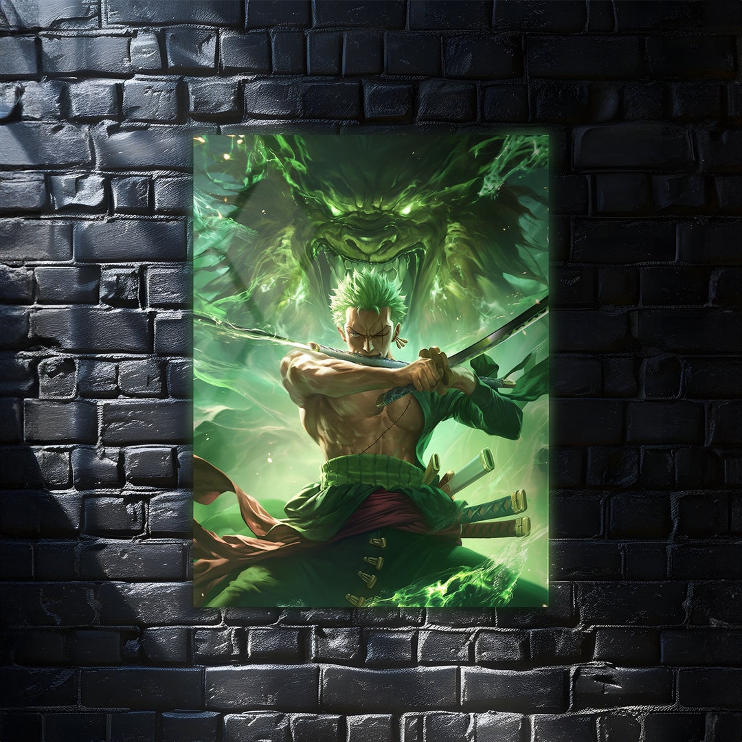Roronoa Zoro Metal Wall Art, Metal Poster, Metal Sign, Metal Art ...