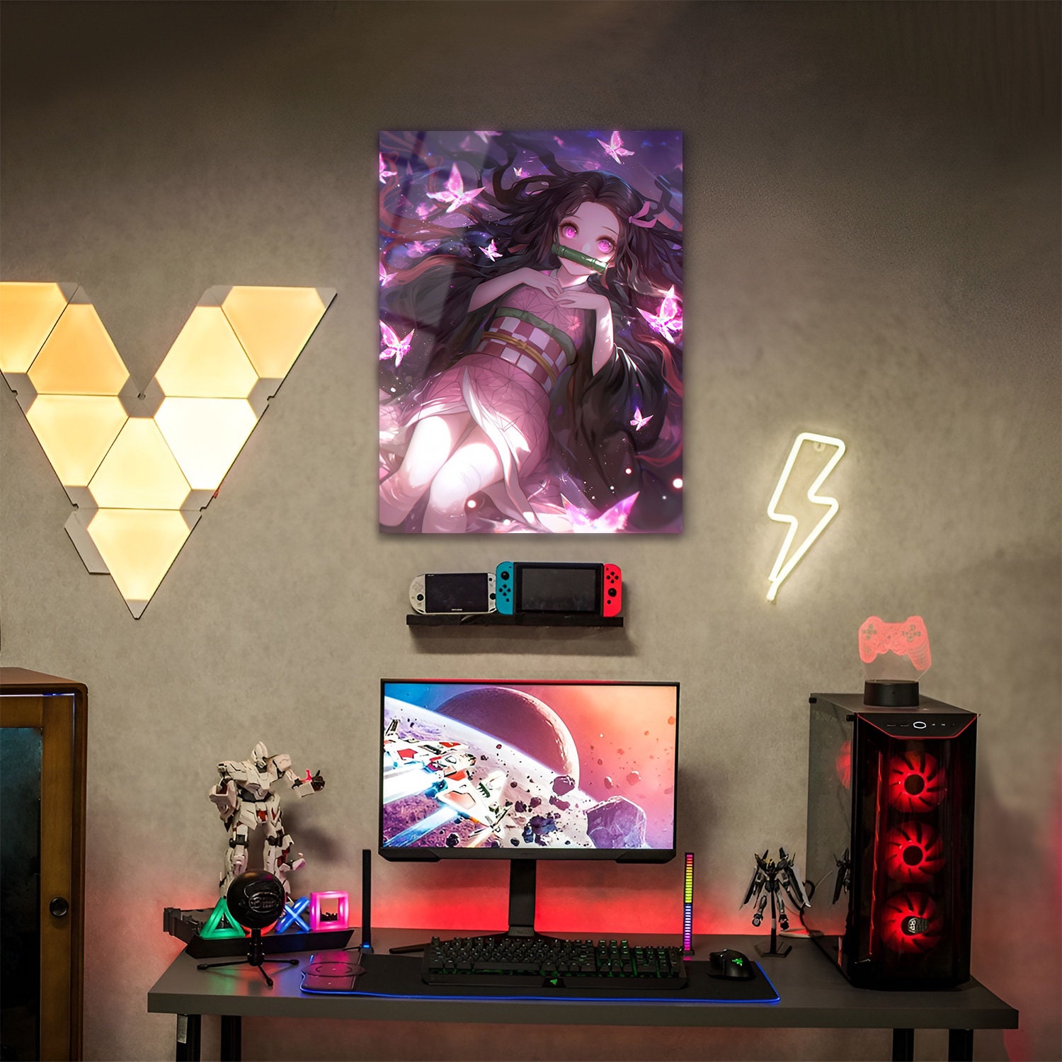 Nezuko Kamado Metal Wall Art, Metal Poster, Metal Sign, Metal Art ...