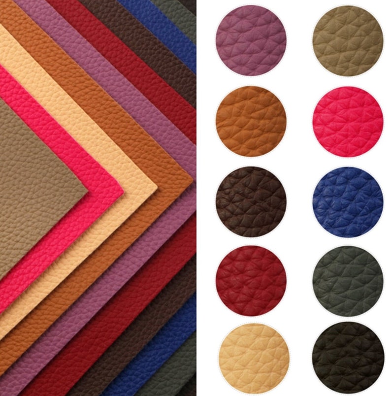 Earth Solid Colours Faux Leather Sheet - Vegan Leather - Matte Faux ...