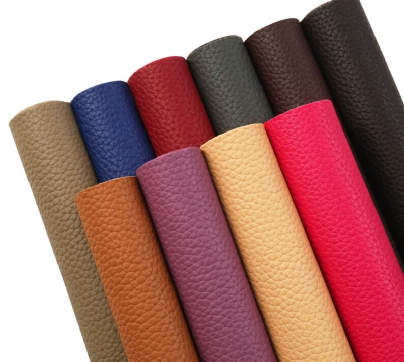 Earth Solid Colours Faux Leather Sheet - Vegan Leather - Matte Faux ...