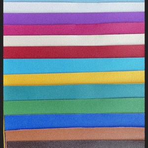 Plain Colour Faux Leather Sheets - Solid Colour Leather Sheet - Bow ...