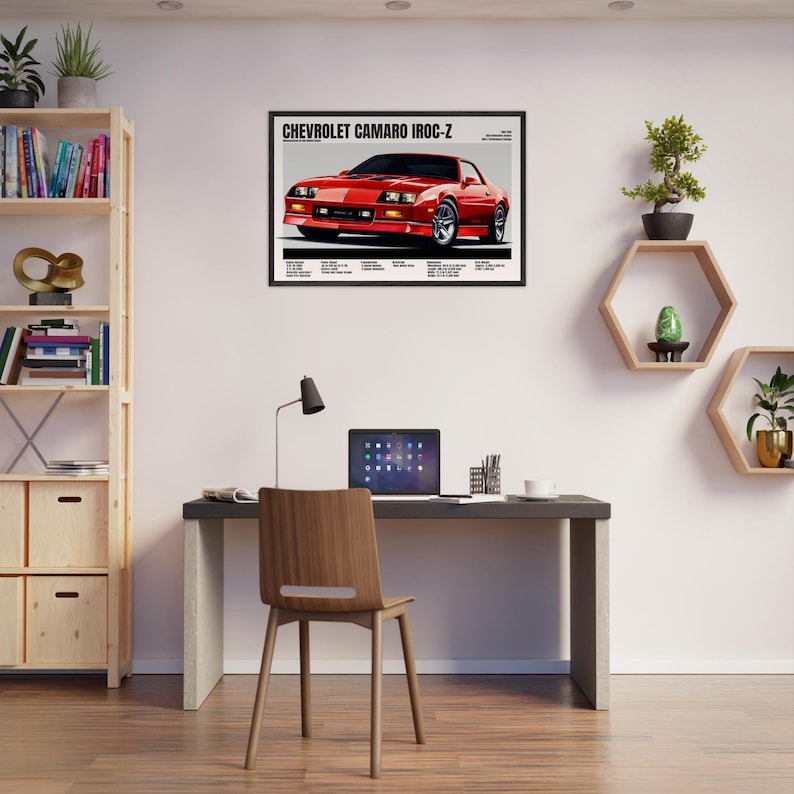 1985–1990 Camaro IROC-Z Poster – Vintage Chevrolet Muscle Car Wall Art ...