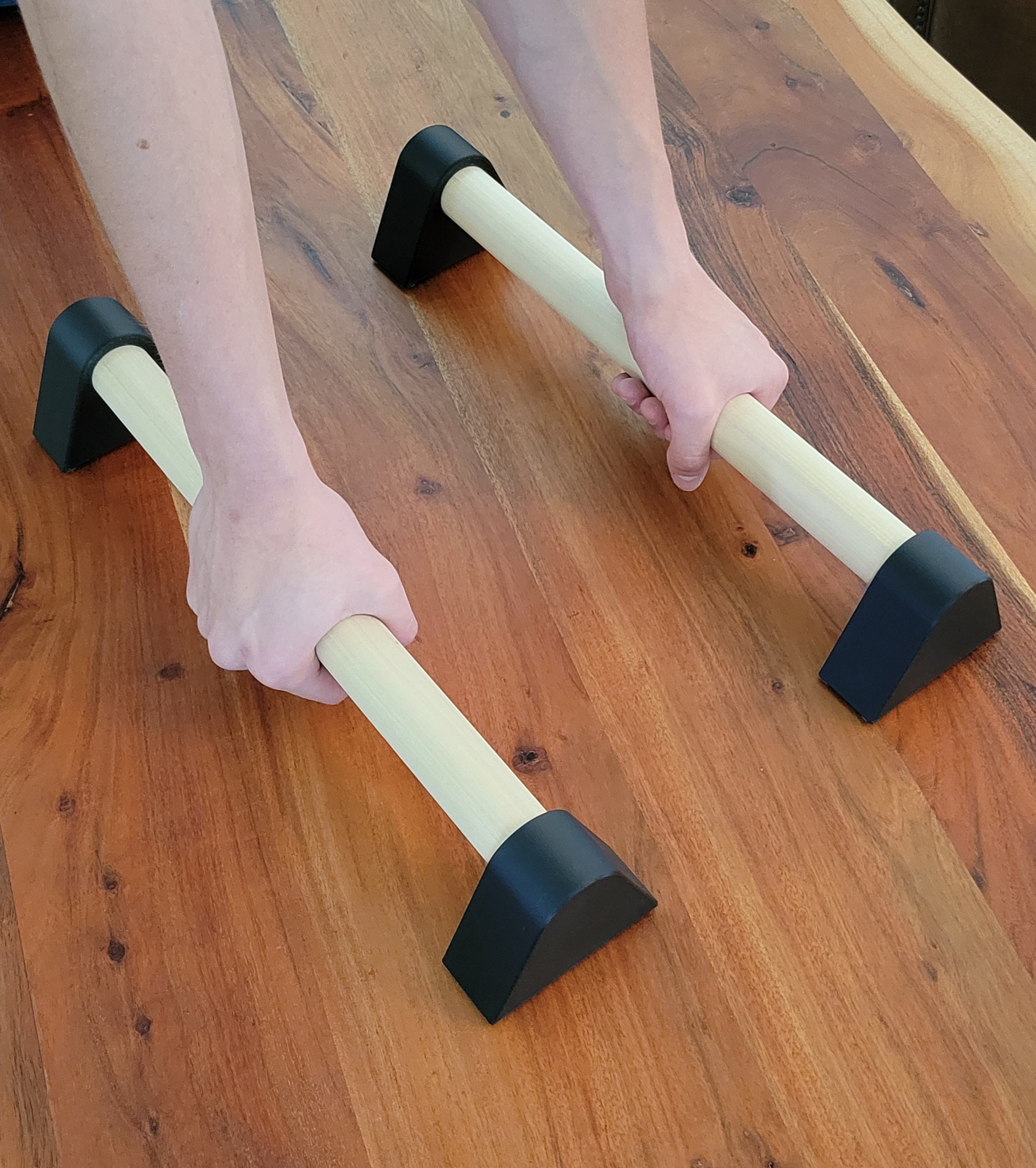 Wooden Parallette Bars Calisthenics Yoga Fitness Pushup Handstand ...