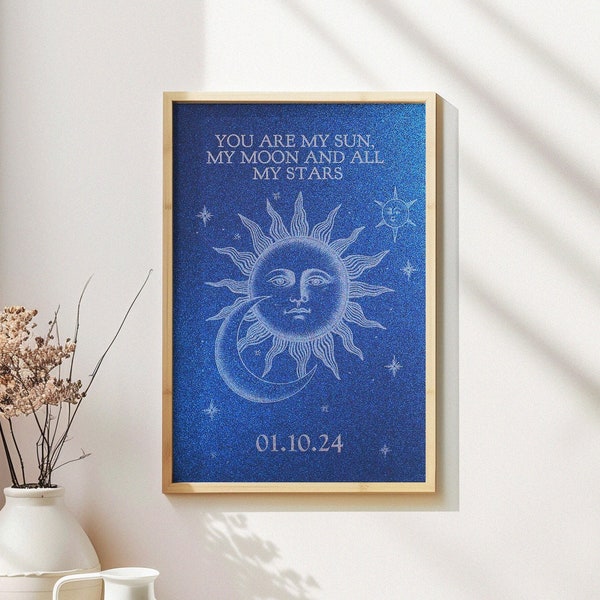Sun and Moon Poster - Etsy
