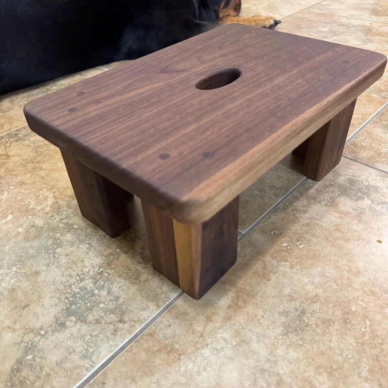 Wooden Footstool - Etsy