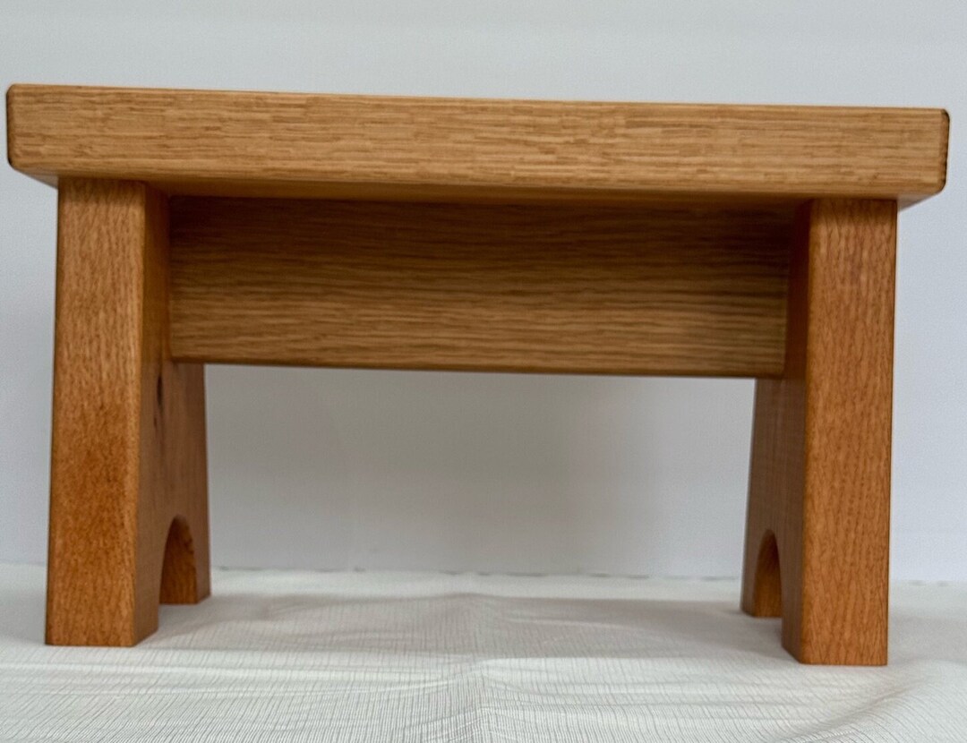 Handmade White Oak Step Stool Furniture Solid Glued and Doweled for ...