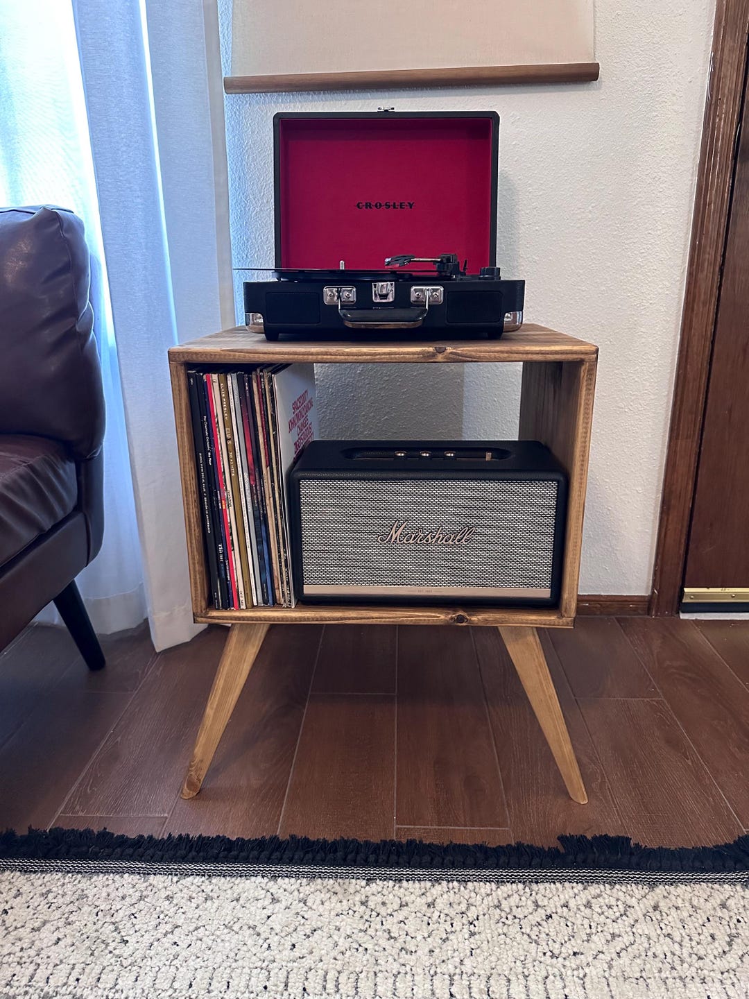 Table for Records Vinyl Storage Cabinet MCM Record Player Stand - Etsy