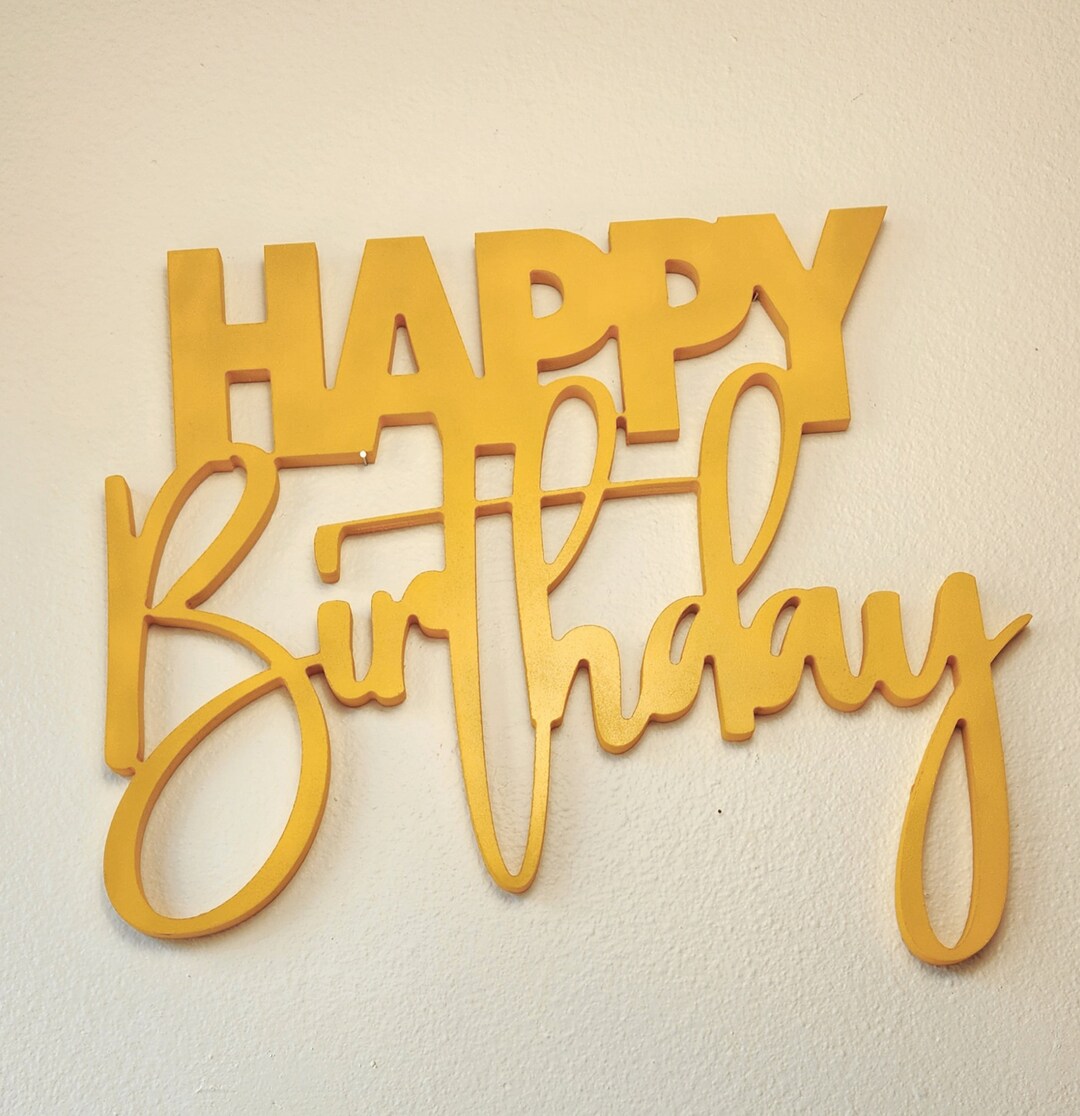 Happy Birthday Custom Sign - Etsy