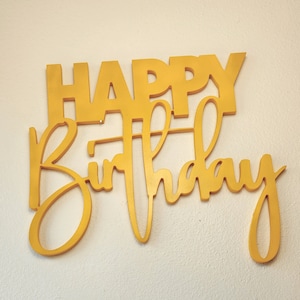 Happy Birthday Custom Sign - Etsy