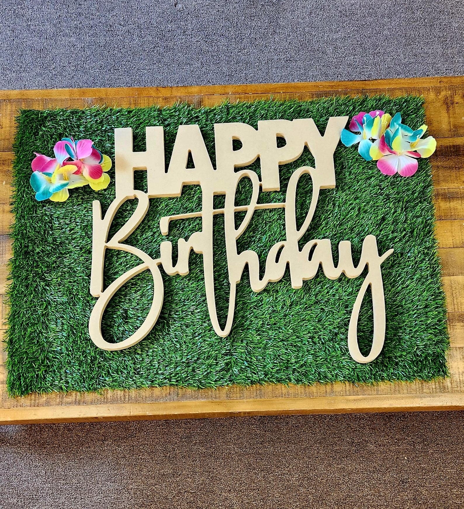 Happy Birthday Custom Sign - Etsy