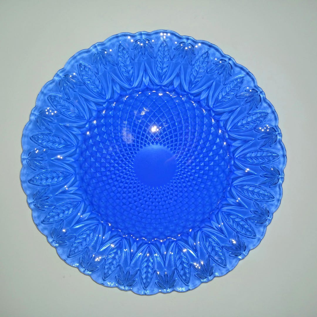 Vintage Arcoroc Set of Four Cobalt Blue Royal Sapphire 10.5 Dinner ...