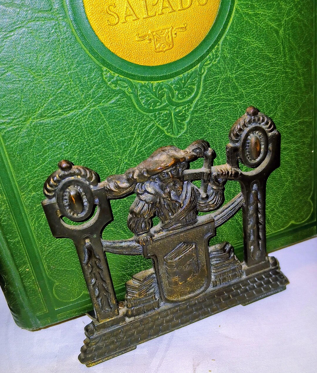 Vintage Judd Mfg Cast Iron, Bronze Finish Letter Holder - Etsy